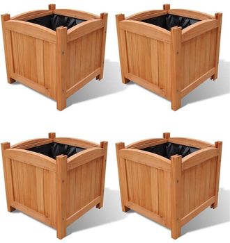 vidaXL Lits surélevés 4 pcs 30 x 30 x 30 cm Vidaxl