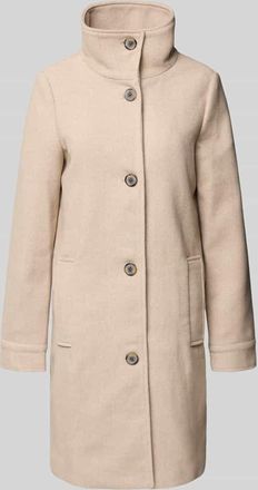 Tom Tailor Regular Fit Wollmantel mit Fischgr&auml;ten-Muster