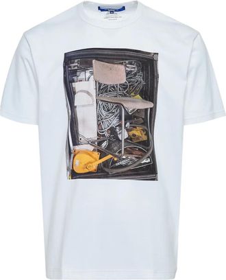 Junya Watanabe T-Shirt mit Foto-Print - Weiß