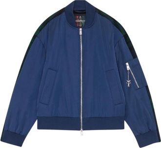 ottod'Ame Kurze Bomberjacke im Patchwork-Look - - Jackets - Damen - Blau - XS