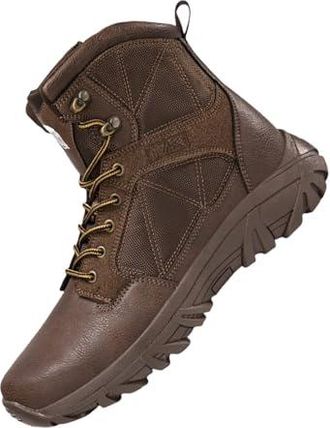 Generic Chaussures en coton chaud en peluche pour homme et femme - Chaussures de randonn&eacute;e en forme de flocon de neige, marron, 41 1/3 EU