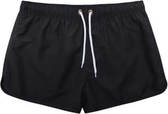 Generic Short de bain hawa&iuml;en pour homme - S&eacute;chage rapide - Avec poches - Short de bain pour homme, Noir, 4XL