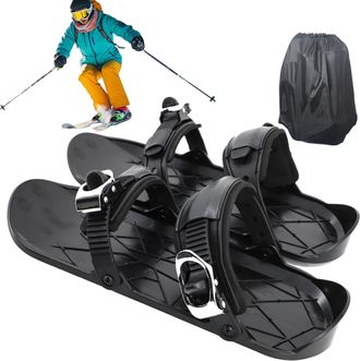 Generic Schneeschuhe: kurze Schneeschuhe, Snowboard-Ski-Skates Snowblades | Verstellbare kurze Schneeschuhe Snowblades Skiboard Ski, Outdoor-Ski-Skates f&uuml;r Er