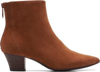 Clarks Damen Teresa Fashion Boot, Dunkelbraunes Wildleder, 40 EU