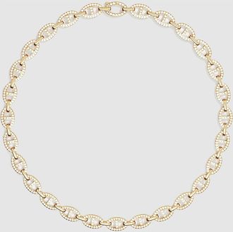 APM Monaco Collier Yacht Club Chaîne Maille Marine Doré