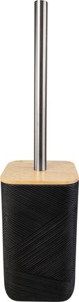Kleine Wolke WC-B&uuml;rstenhalter Crossover, Accessoires, Farbe Schwarz, Material: Polyresin, Bambus