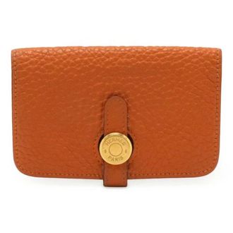 Herm&egrave;s Pre-owned Leder-Schl&uuml;sseletui - - Pre-owned - Damen - Orange - ONE SIZE
