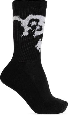 Yohji Yamamoto Logo Socken - - Underwear - Herren - Schwarzk - M