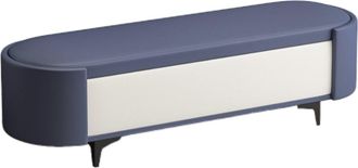 Generic Schuhwechselbank, Massivholzrahmen und Aufbewahrungsbank mit weichem Kissen, vergrößerte Aufbewahrungsbox zur Platzersparnis, Sofabank, geeignet for W