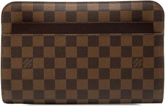 Louis Vuitton Pre-owned Saint Louis Clutch - Femme - Pre-owned - Brun - Taille: ONE Size