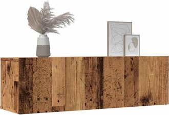 Generic TV Schrank mit 2 Klappt&uuml;ren, TV M&ouml;bel, H&auml;ngeboard, Lowboard, Fernsehschrank, Fernsehtisch, Sideboard, Holzwerkstoff(Wei&szlig; 80x30x30cm) (100x30x30cm)