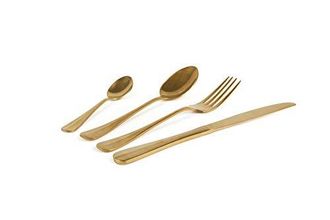 Excelsa Vintage Gold Besteck-Set, 24-teilig, Edelstahl 18/0