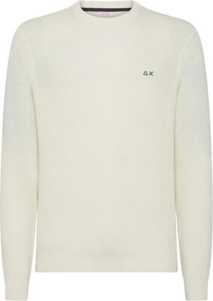 Sun 68 Homme, Pulls, Blanc, Taille: L Pull en Maille Piquet