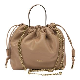 Chlo&eacute; Icons Small Shoulder Bag mit Kette - - Bags - Damen - Beige - ONE SIZE