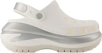 Crocs Femme, Chaussures, Blanc, Taille: 41 EU Blanc/Argent Sandales Synth&eacute;tiques - Mega Crush