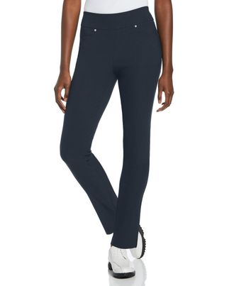 PGA TOUR Damen Pull-on Golf Pant with Tummy Control (Size X-small-xx-Large) Golfhose, Schwarz (Black Iris), X-Klein