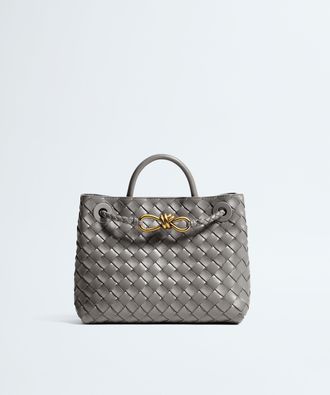 Bottega Veneta Andiamo petit format - Gris Et Argent - Femme - Unisex