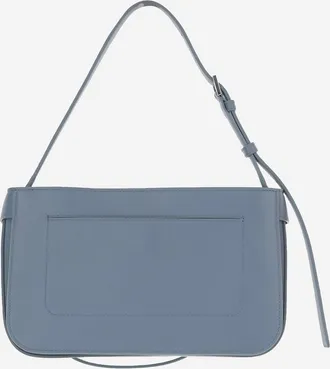 Ferragamo Womens Shoulder Bag Cara Leather Light Blue Calf