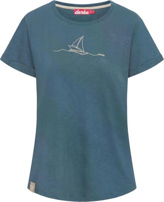 Derbe Segelboot - Damen T-Shirt, Größe:S, Farbe:Orion Blue