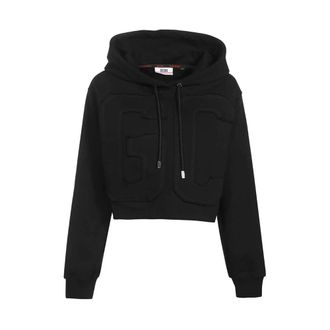 GCDS Bestickter Kapuzenpullover - - Sweatshirts & Hoodies - Damen - Schwarzk - 2XS