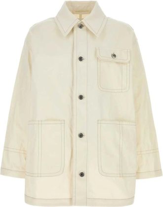 Ami Homme, Vestes, Blanc, Taille: L Veste de travail en coton