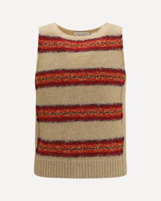 Dries Van Noten Striped sleeveless Sweater Vest Male M