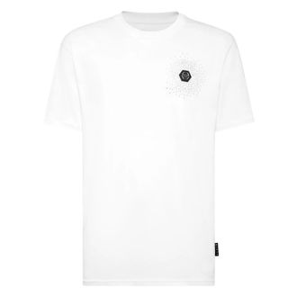 Philipp Plein T-Shirt Rundhalsausschnitt Kurzarm - - Tops - Herren - Wei&szlig; - 3XL
