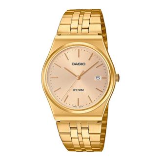 Casio Homme, Accessoires, Jaune, Taille: ONE Size Montre &agrave; Quartz Analogique avec Indicateur de Date