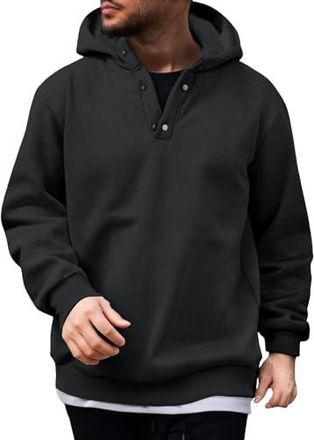 Generic Sweat &agrave; capuche pour homme - Motif tricot&eacute; - Sweat &agrave; capuche avec aspect c&ocirc;tel&eacute; - Coupe d&eacute;contract&eacute;e - V&ecirc;tement de loisirs confortable pour les tenues