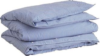 GANT Shirt Stripe Bettdeckenbezug einzeln Farbe Marine Gr&ouml;&szlig;e 155x220