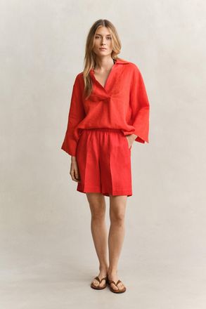 GANT Damen Shorts aus Leinenmix (32) PERFECT Rot