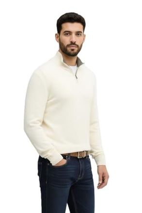 HUGO BOSS Hemarlo 4063548271987 Pull demi-zipp&eacute; pour homme, taille XXL, Blanc, Small