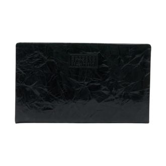 Maison Margiela Clutch Bag mit Logo-Zickzackstich - - Bags - Damen - Schwarzk - ONE SIZE