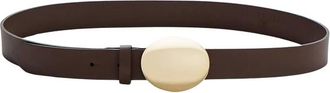 Federica Tosi Ceinture FTI25Ct01 &agrave; boucle ovale - Femme - Accessoires - Brun - Taille: Xs/S
