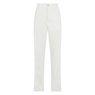 Canali Homme, Pantalons, Blanc, Taille: L Pantalon droit