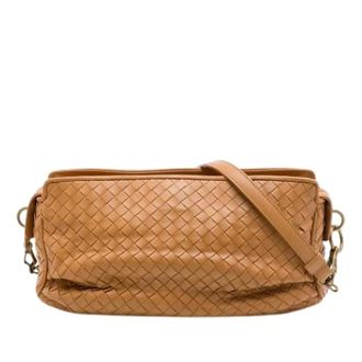 Bottega Veneta Pre-owned Nappa Leather Crossbody - Femme - Pre-owned - Brun - Taille: ONE Size