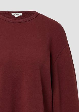 s.Oliver Sweatshirt Sweatshirt Verk&uuml;rztes Sweatshirt mit Rollsaum