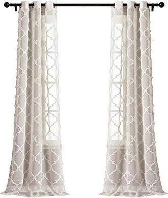 Lush Décor Avon Fenstervorhang, 213,4 x 96,5 cm, Beige