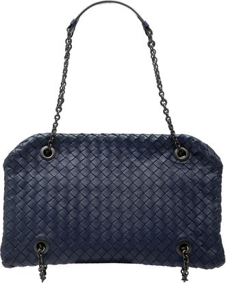 Bottega Veneta Hobo Bags - Nappa Intrecciato Duo Shoulder Bag - Gr. unisize - in Blau - f&uuml;r Damen