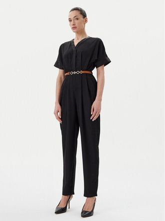 Fracomina Jumpsuit FR25SO2004W47601 Schwarz Regular Fit