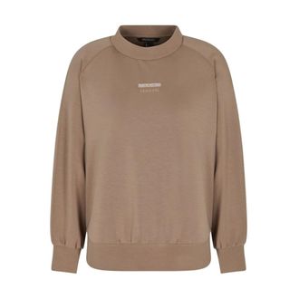A|X Armani Exchange Femme, Sweatshirts et sweats &agrave; capuche, Brun, Taille: 36 FR Crew Neck SweaT-shirt