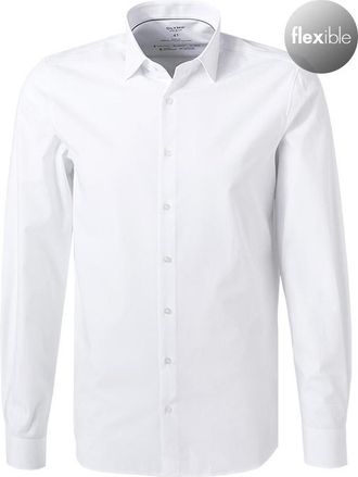 Olymp Herren Hemd weiß Baumwolle