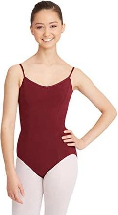 Capezio Justaucorps caraco avec découpes princesse, standard, pour femme, bordeaux, taille XL