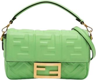 Fendi Sacoche Baguette Pre-owned - Femme - Pre-owned - Vert - Taille: ONE Size