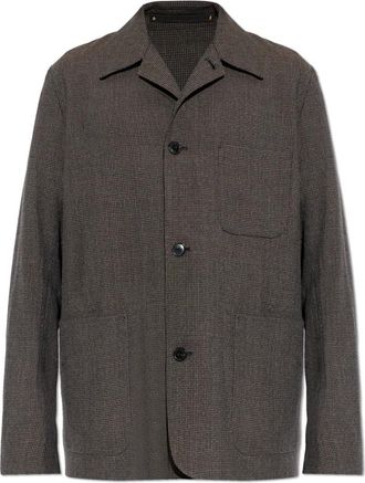 Paul Smith Homme, Vestes, Brun, Taille: L Wool Blazer with Check Pattern