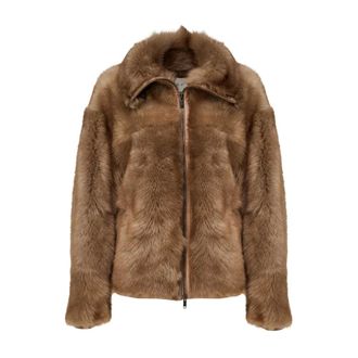 VSP Vsp, Femme, Vestes, Beige, Taille: 40 FR Bea Shearling Jacket