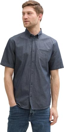 Tom Tailor Herren 1046077 Hemd, 37944-Navy Multicolor Dot, XL