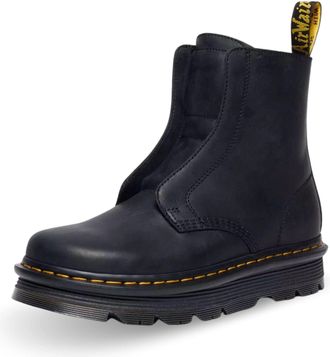 Dr. Martens Herren Zebzag Laceless Black Wyoming Platform, Schwarz, 40 EU