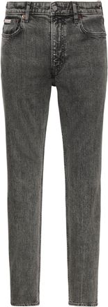 Calvin Klein Jeans Slim-fit-Jeans CALVIN KLEIN JEANS SLIM TAPER, Herren, Gr. 36, L&auml;nge 32, grau (oyster grau), Denim/Jeans, Obermaterial: 98% Baumwolle, 2% Elasthan, ger