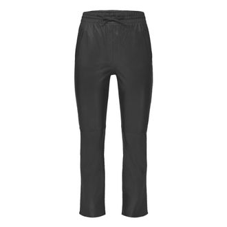 Oakwood Leder Jogginghose - - Trousers - Damen - Schwarzk - XL